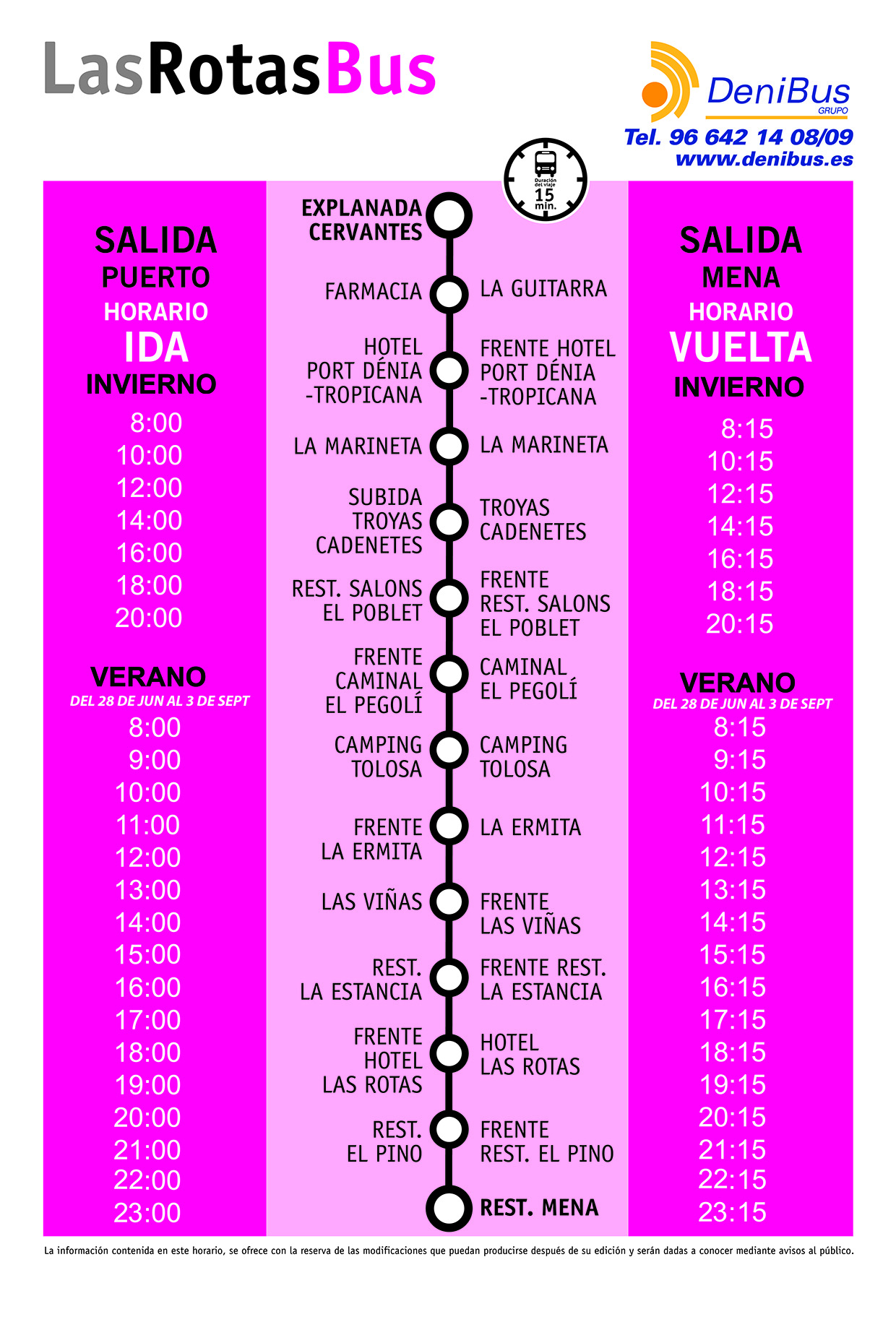 Líneas regulares | Denibus